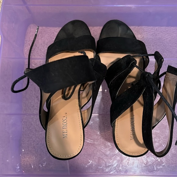 Merona | Shoes | Merona Lace Up Heels | Poshmark